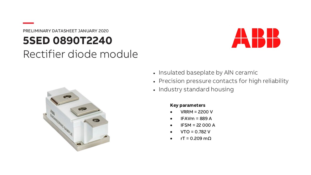 ABB - Rectifier Diode Module | 翹慧事業股份有限公司
